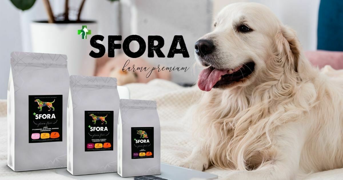 SFORA - karma dla psów - Zgodnie z recepturą dobraną przez specjalistów
